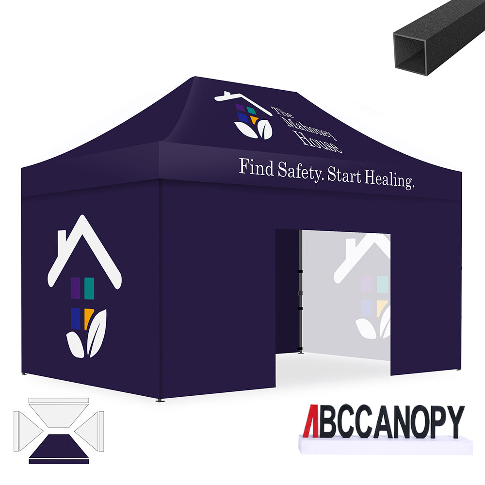 ABCCANOPY Custom Canopy Tent Pop Up Shelter (S1 Commercial) - 10x10, 1 | ABCCANOPY