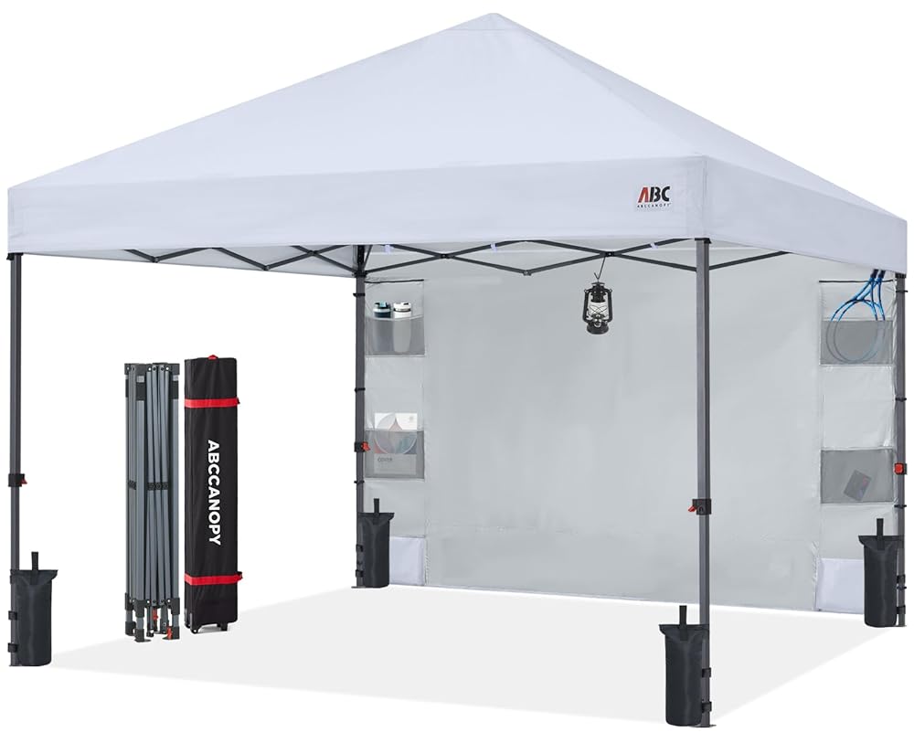 ABCCANOPY Pop Up Canopy Tent with Storage Sidewall 10x10 | ABCCANOPY