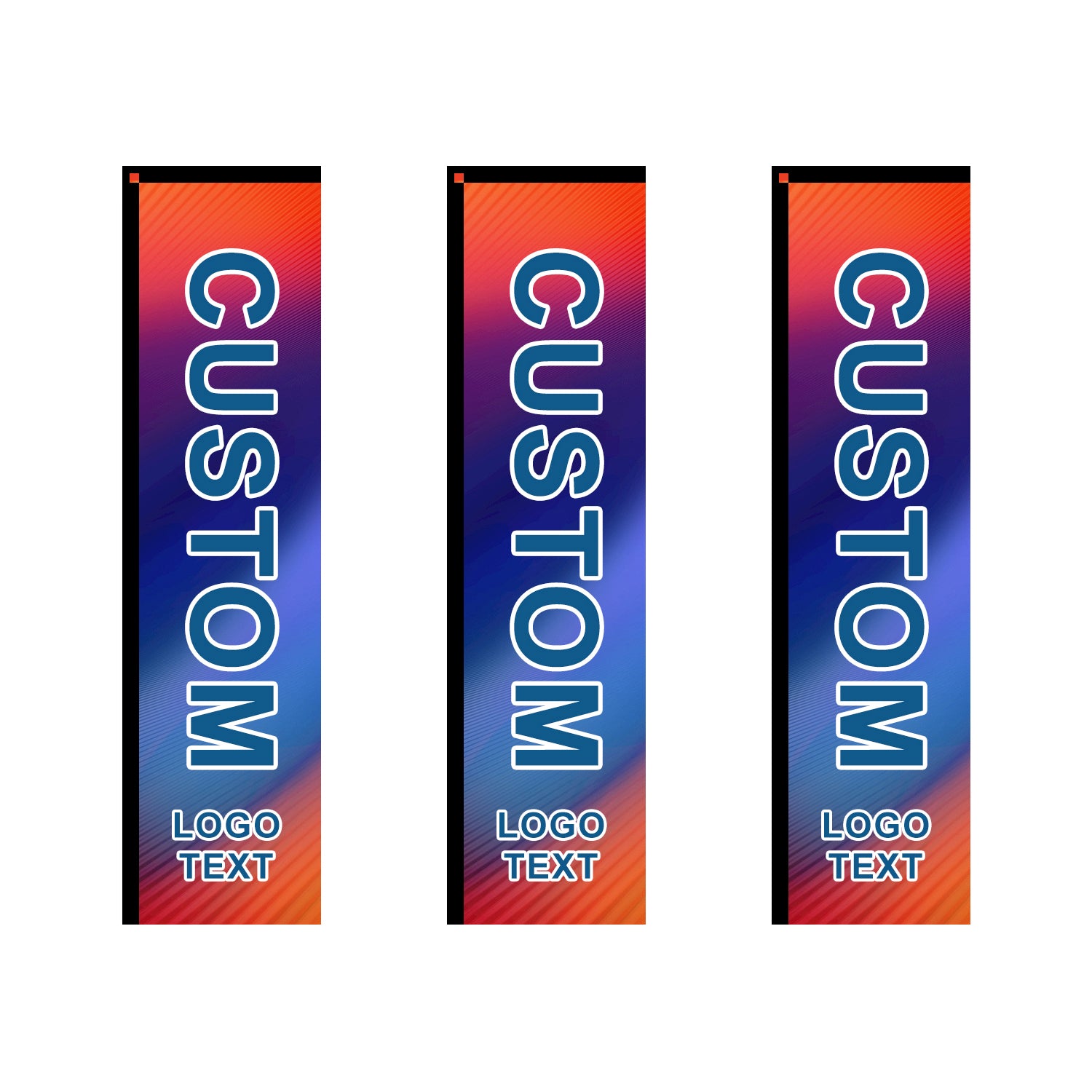 ABCCANOPY Custom Feather Blade Flag Advertising 8FT/10FT/12FT (Flag On ...