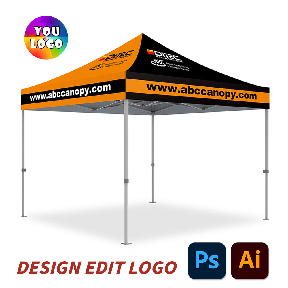 ABCCANOPY Custom Canopy & Pop Up Tent Banner (Photo, Text, Logo ...