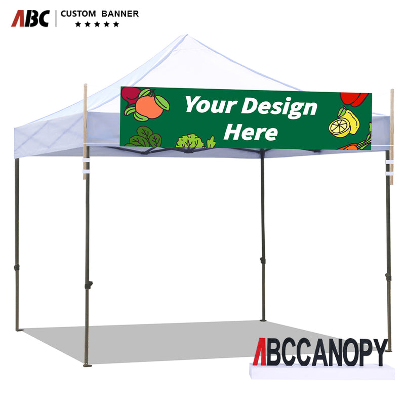ABCCANOPY Custom Canopy & Pop Up Tent Banner (Photo, Text, Logo ...