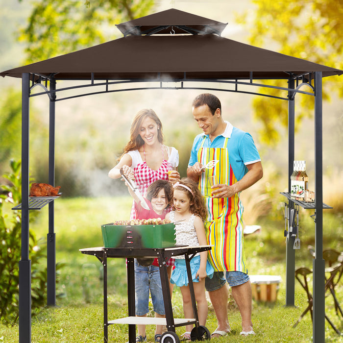 ABCCANOPY Outdoor 8x5 Grill Gazebo Shelter for BBQ with LED Light ...