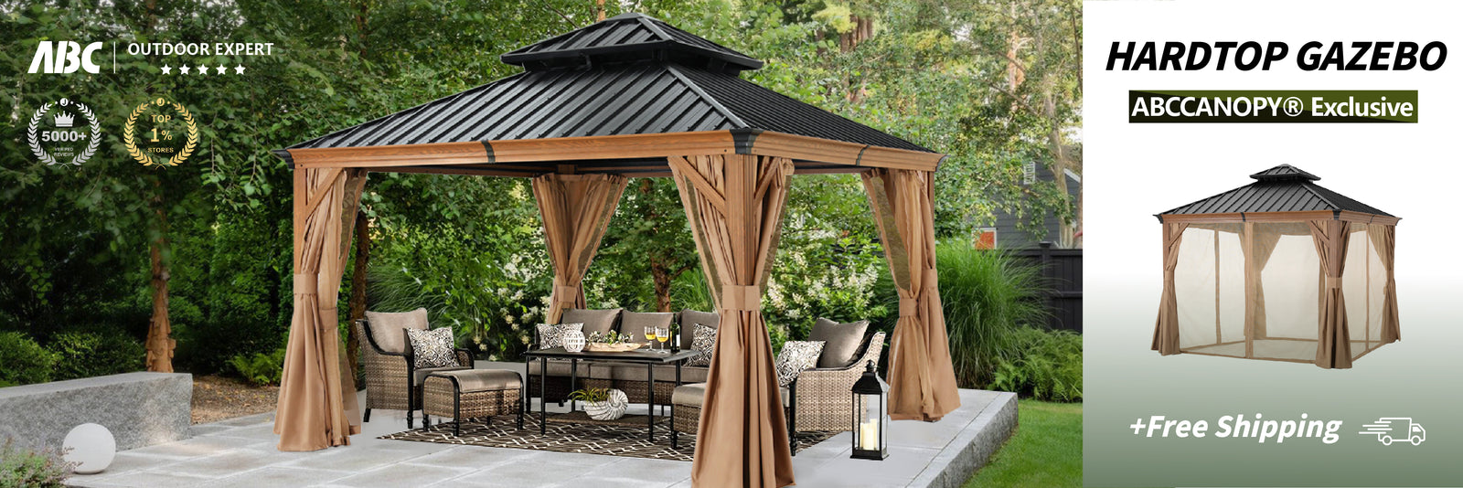 Outdoor Gazebos & Pop Up Gazebos (Free Shipping Over 69$)