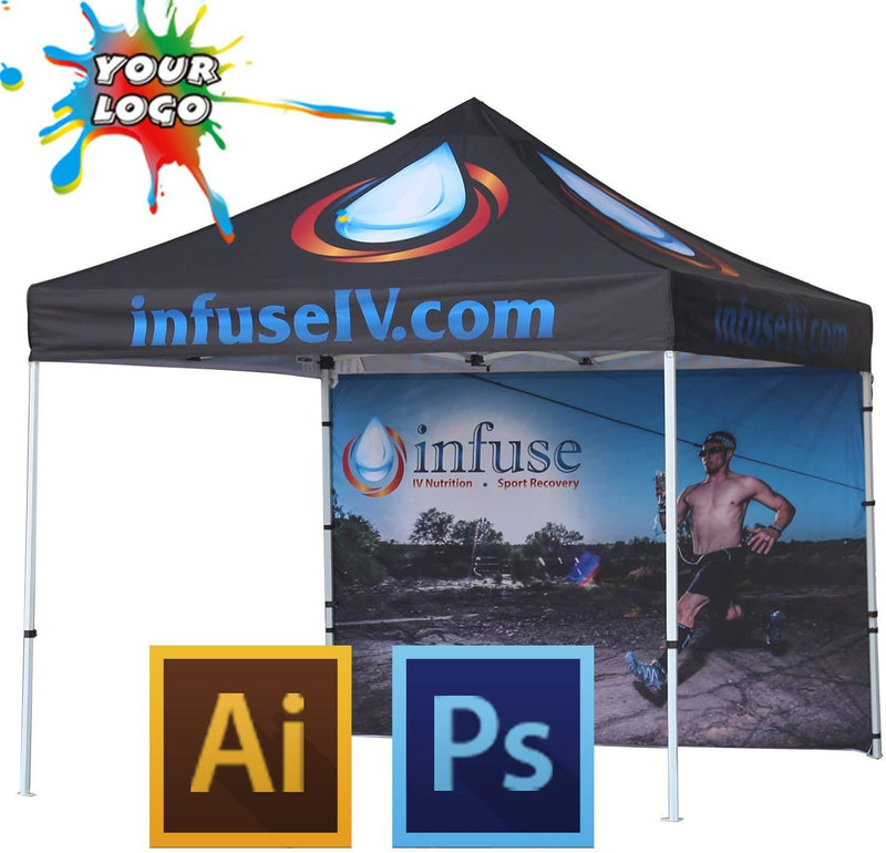 ABCCANOPY Custom Canopy & Pop Up Tent Banner (Photo, Text, Logo ...