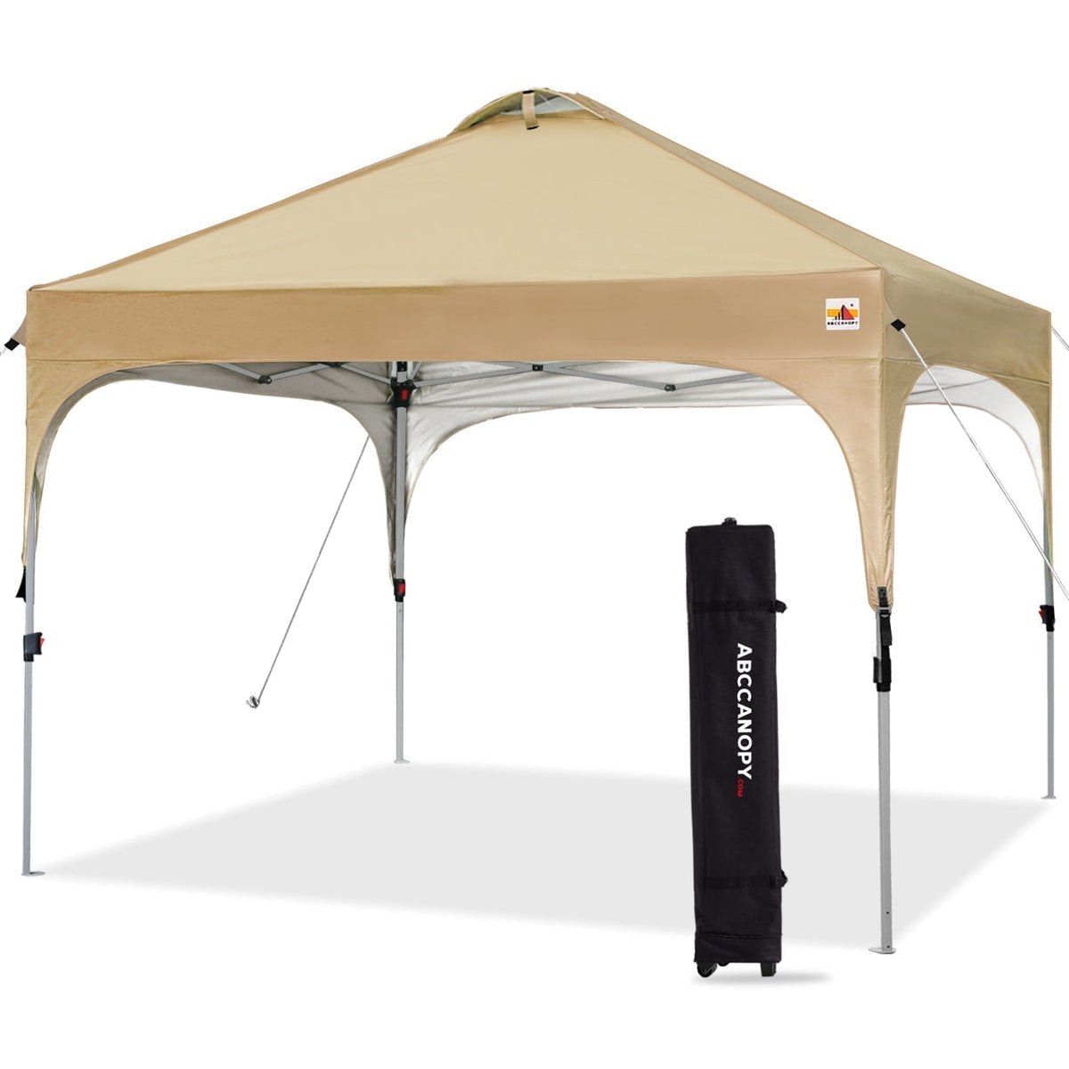 ABCCANOPY Compact Pop-up Instant Portable Canopy 10x10 for Camping, Be ...