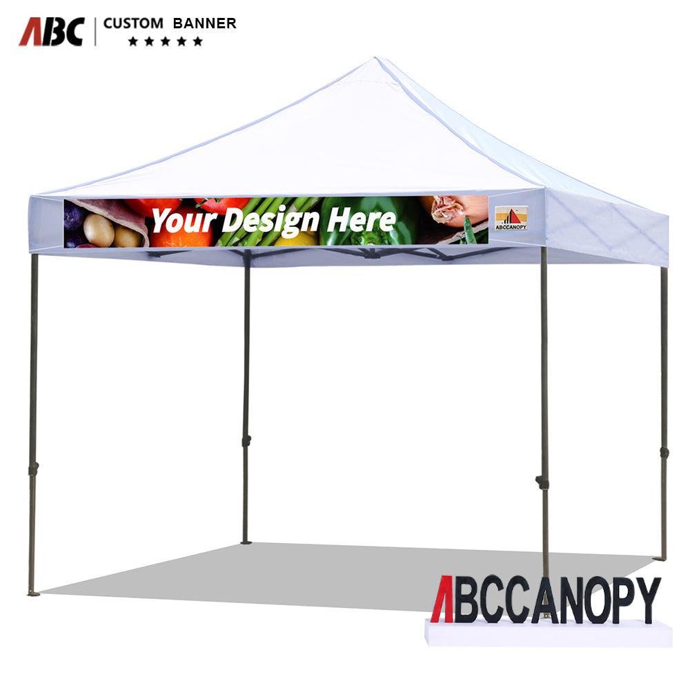 Custom Canopy & Pop Up Tent Banner (Photo, Text, Logo) | ABCCANOPY
