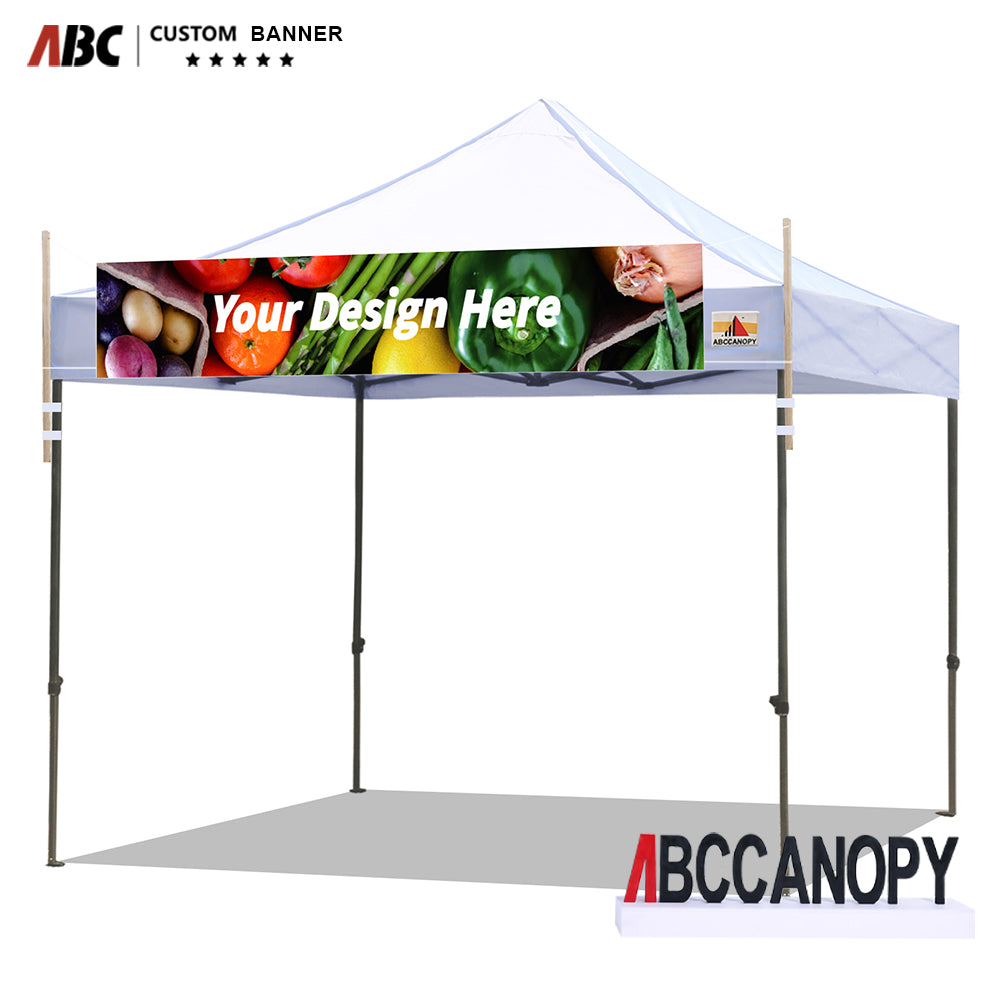 Custom Canopy & Pop Up Tent Banner (Photo, Text, Logo) | ABCCANOPY